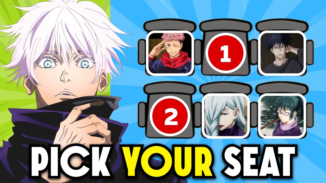 WHERE WOULD YOU SIT? 30 Levels of Anime Seating  | Anime Quiz