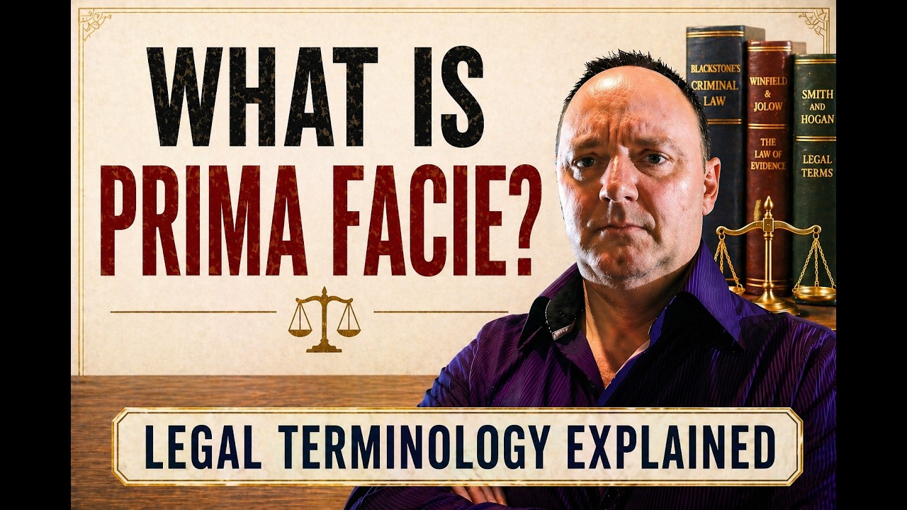 What is Prima Facie? [legal terminology explained]