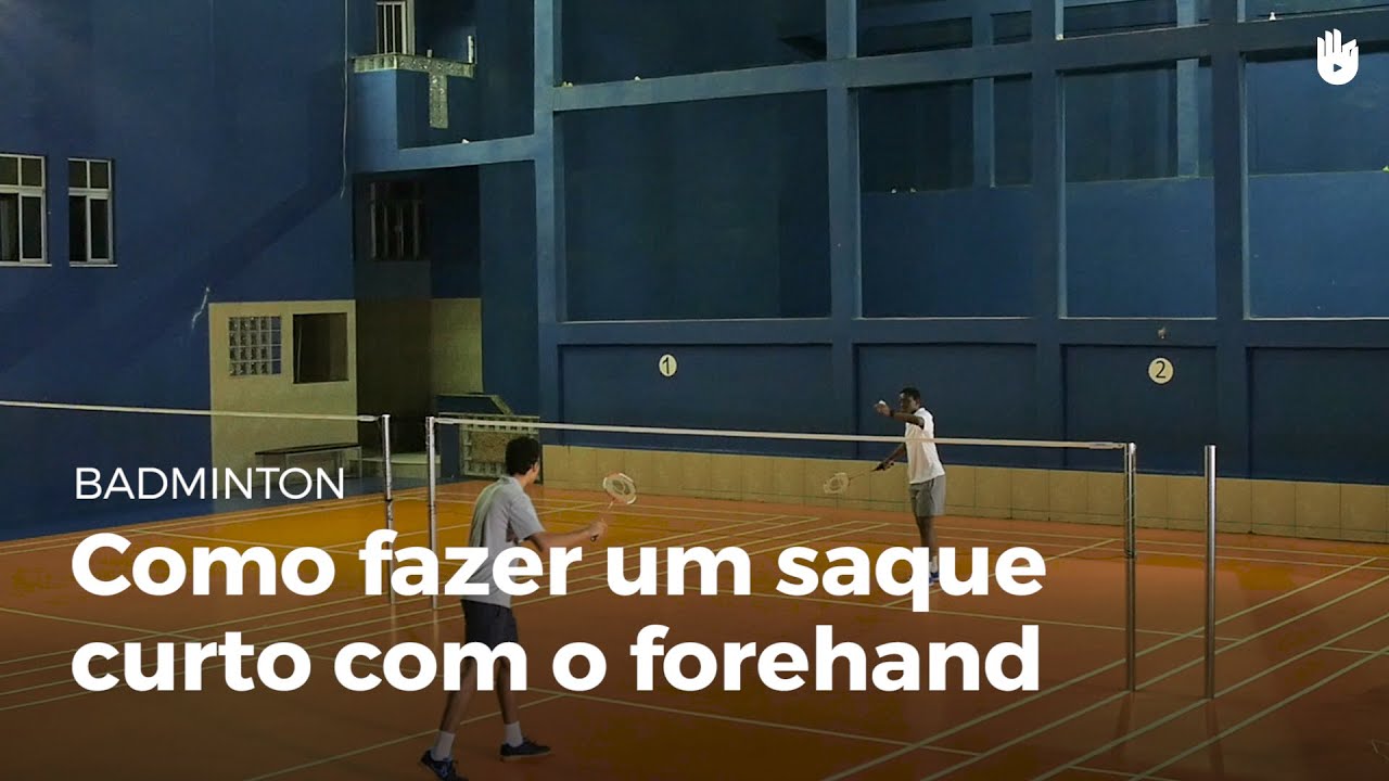 Saque curto com forehand | Badminton - Como Jogar Badminton | Sikana