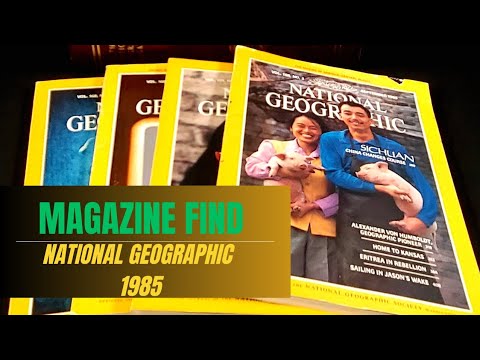 VINTAGE NATIONAL GEOGRAPHIC MAGAZINE FIND! 1985 SEP, OCT, Nov & DEC ( next video 1986)