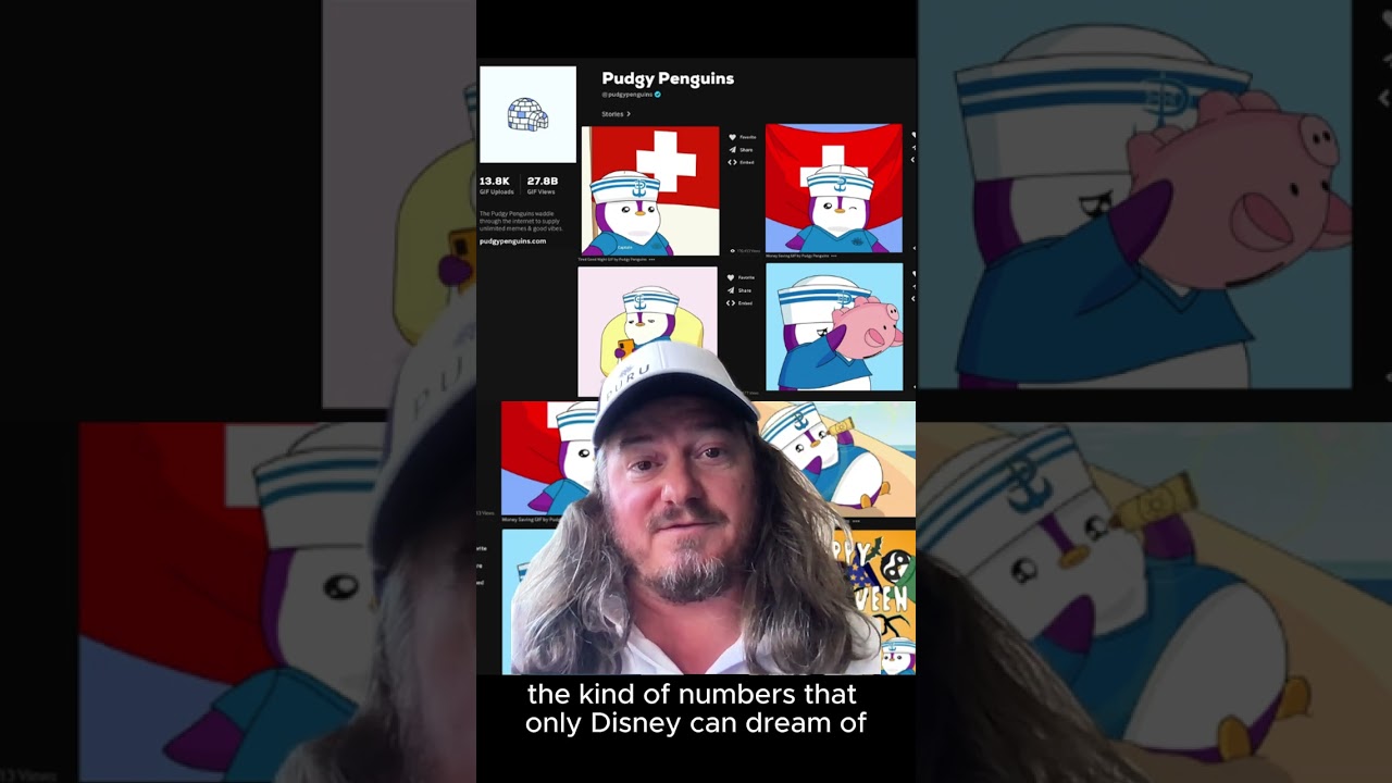 Pudgy Penguins have almost 30 BILLION Views on Giphy