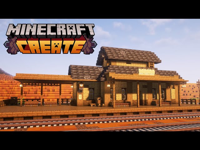 Create Mod | Western Train Staion (Tutorial) Minecraft Map