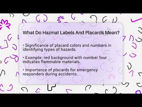 What Do Hazmat Labels And Placards Mean? - Law Enforcement Insider