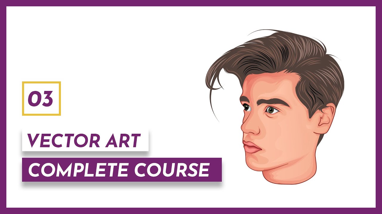 Vector Eye & Eyebrows - Vector Art Portrait Illustration