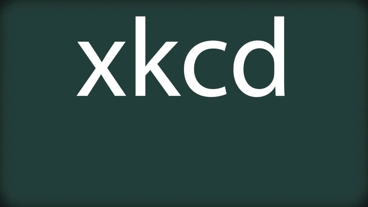 How to pronounce xkcd