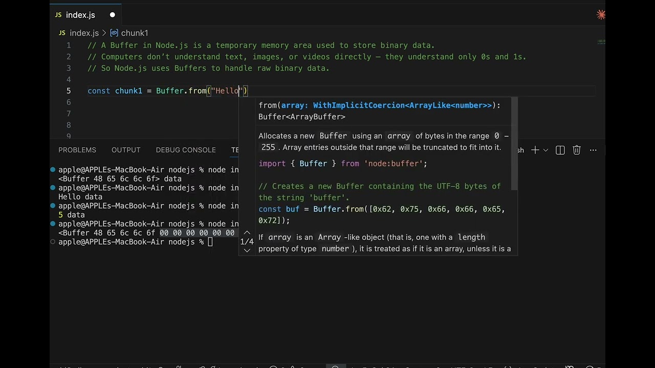 Node.js Buffer Explained