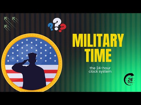 Military time the 24 hour clock system - with a digital converter for every hour