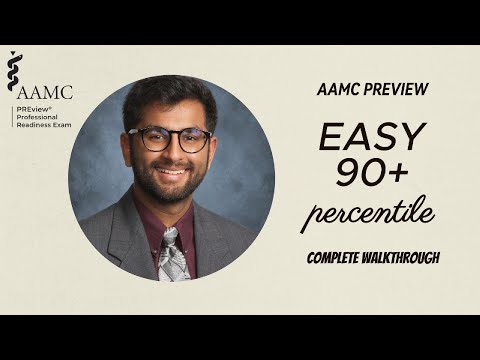 AAMC PREview Exam: Score High in just ONE DAY of Preparation with this video