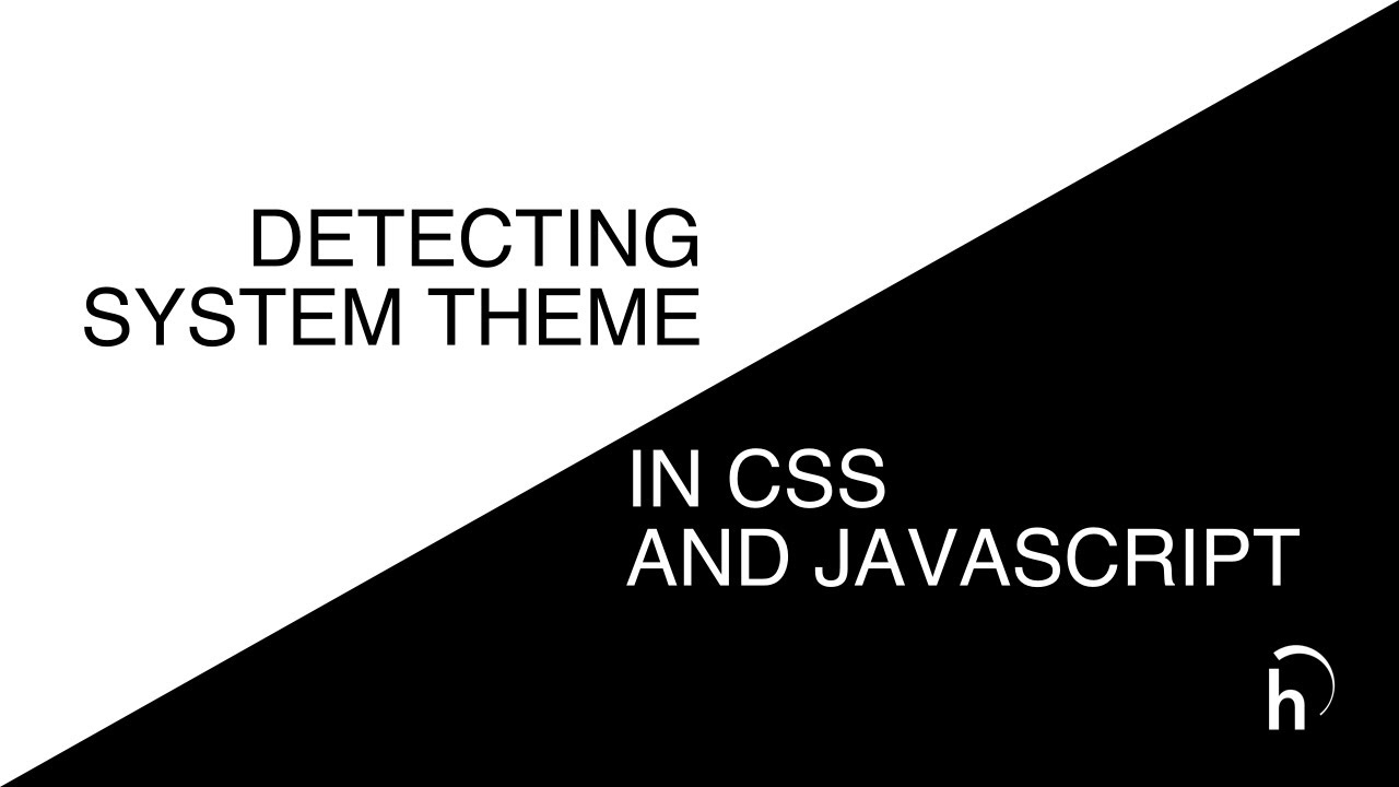 Detecting system theme in JavaScript / CSS / React