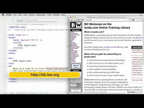 HTML Tutorial - How to create a hyperlink