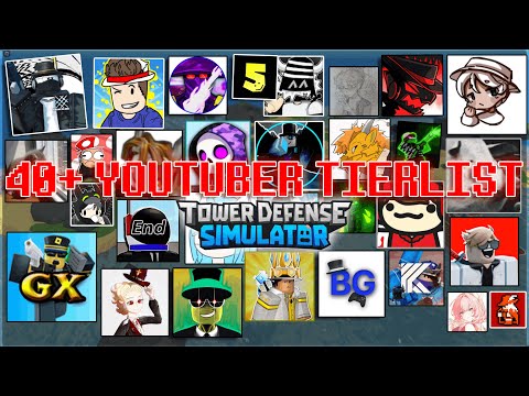 [Stream-Time]: Ranking 40 Tower Defense Simulator Youtubers on a Tierlist | ROBLOX [but my mic work]