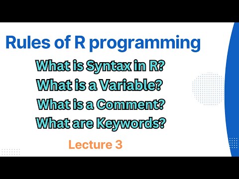 Learn R Programming: Syntax, Variables, Comments & Keywords | Your First R Code| R for beginners