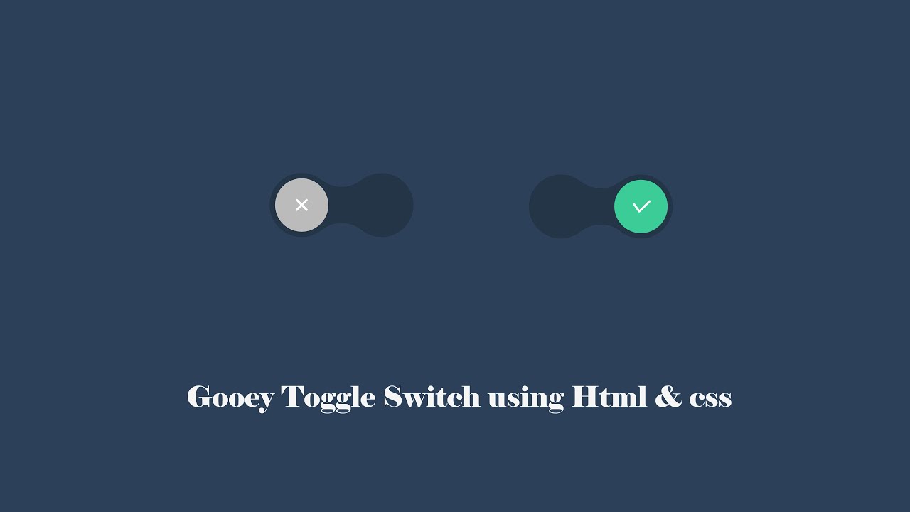 Gooey toggle switch using Html & CSS | Gooey Toggle | Frontline Coders.