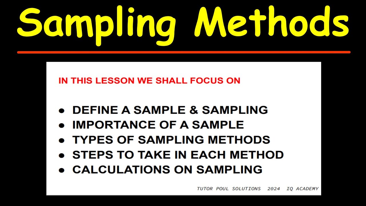M1002 SAMPLING METHODS
