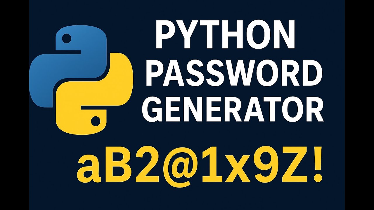 🔐 Python Password Generator | Create Strong & Secure Passwords with Python 🐍 | Day 5