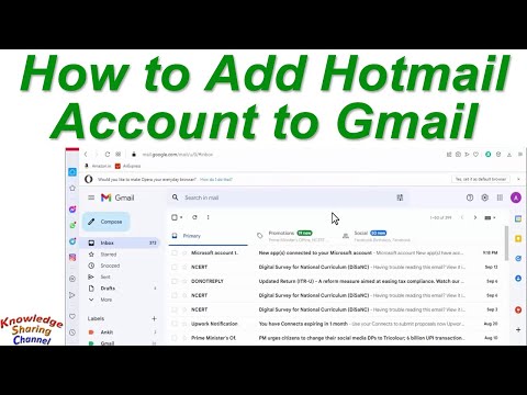 How to Add Hotmail Account to Gmail