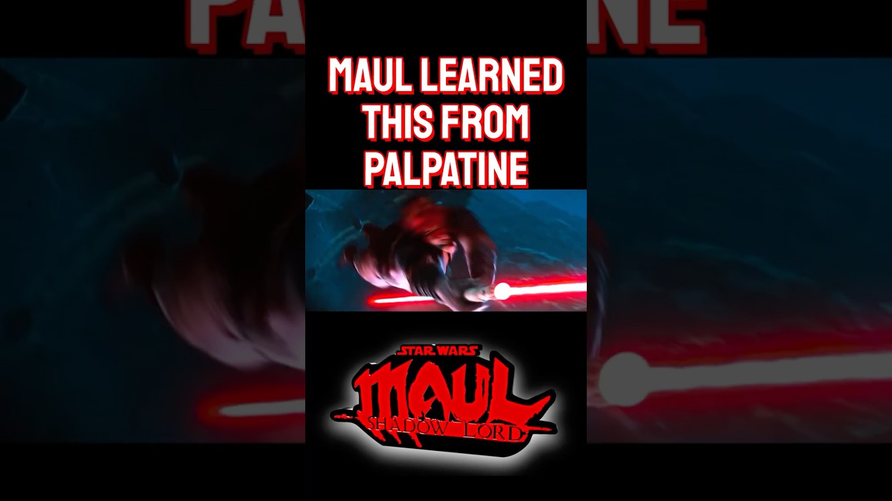 Maul: I'll try spinning that's a good trick. #starwars