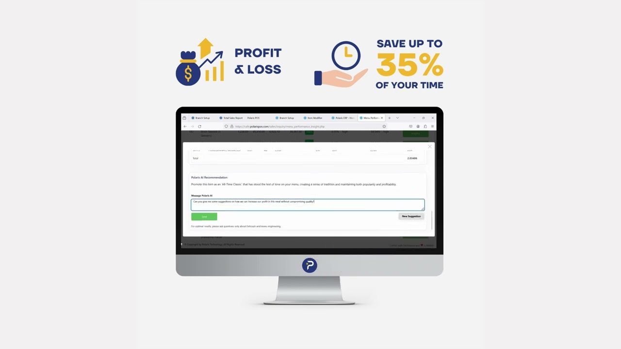 AI-Powered Menu Engineering by Polaris Technology