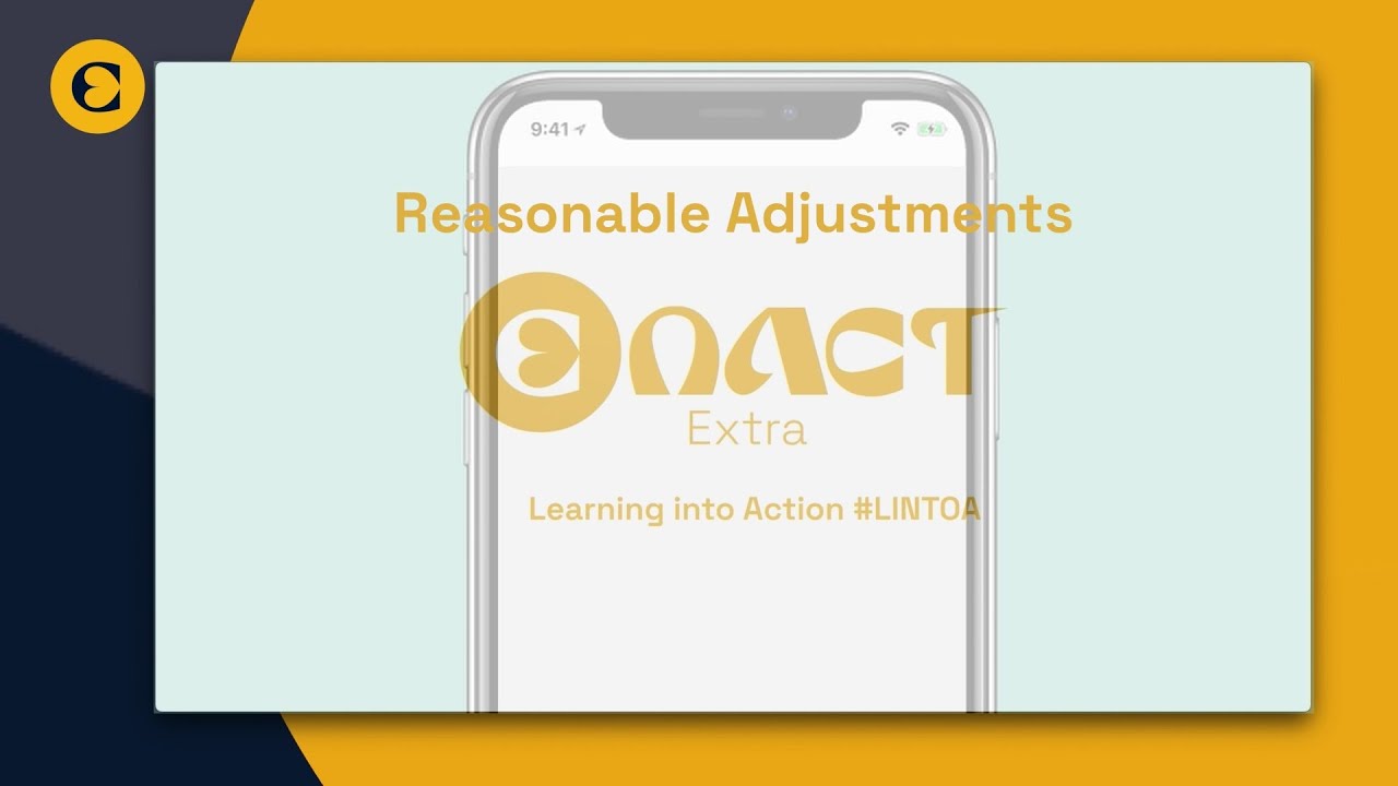 Reasonable Adjustments - Learning Into Action