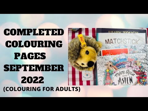 Completed Colouring Pages for September 2022