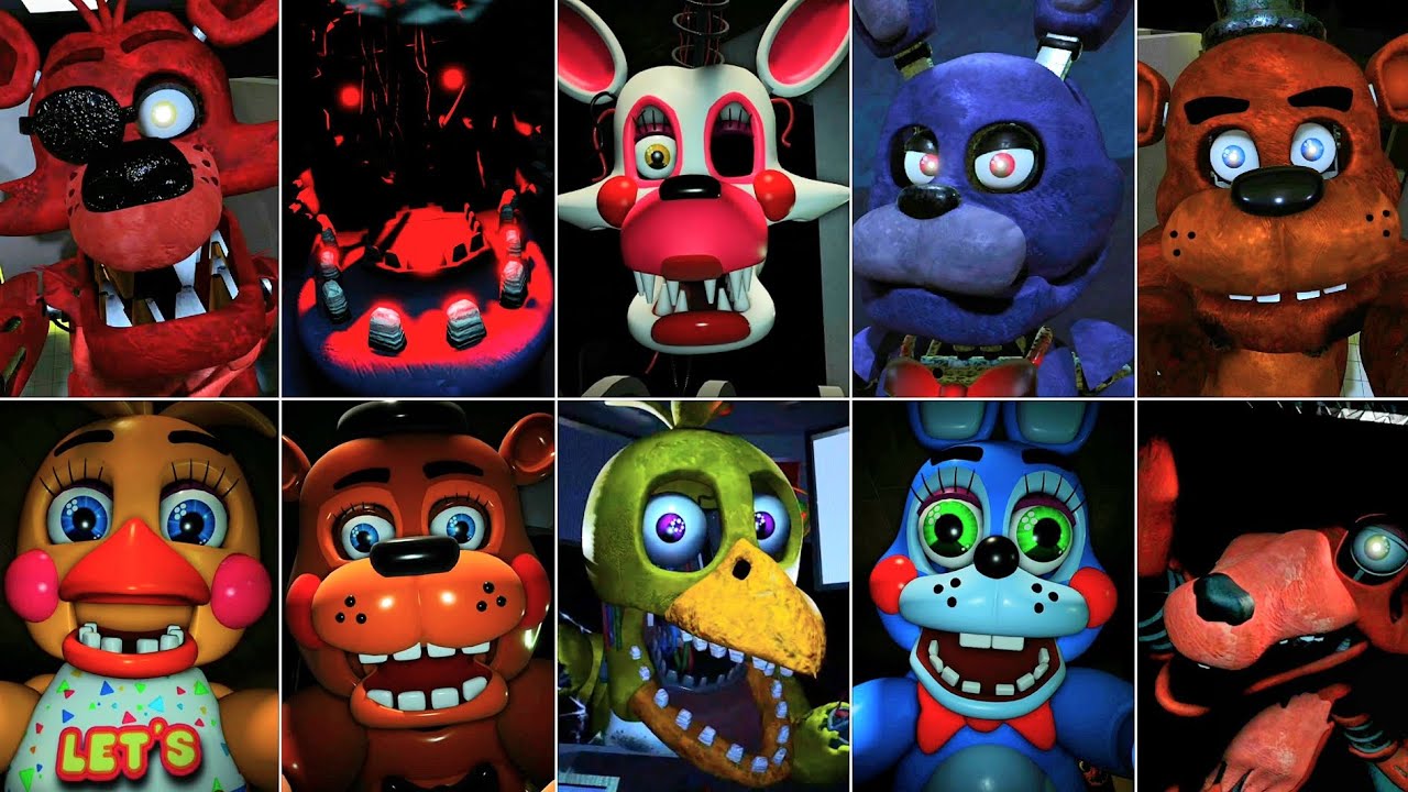 FNAF: UNBOUND - All Jumpscares (Roblox)