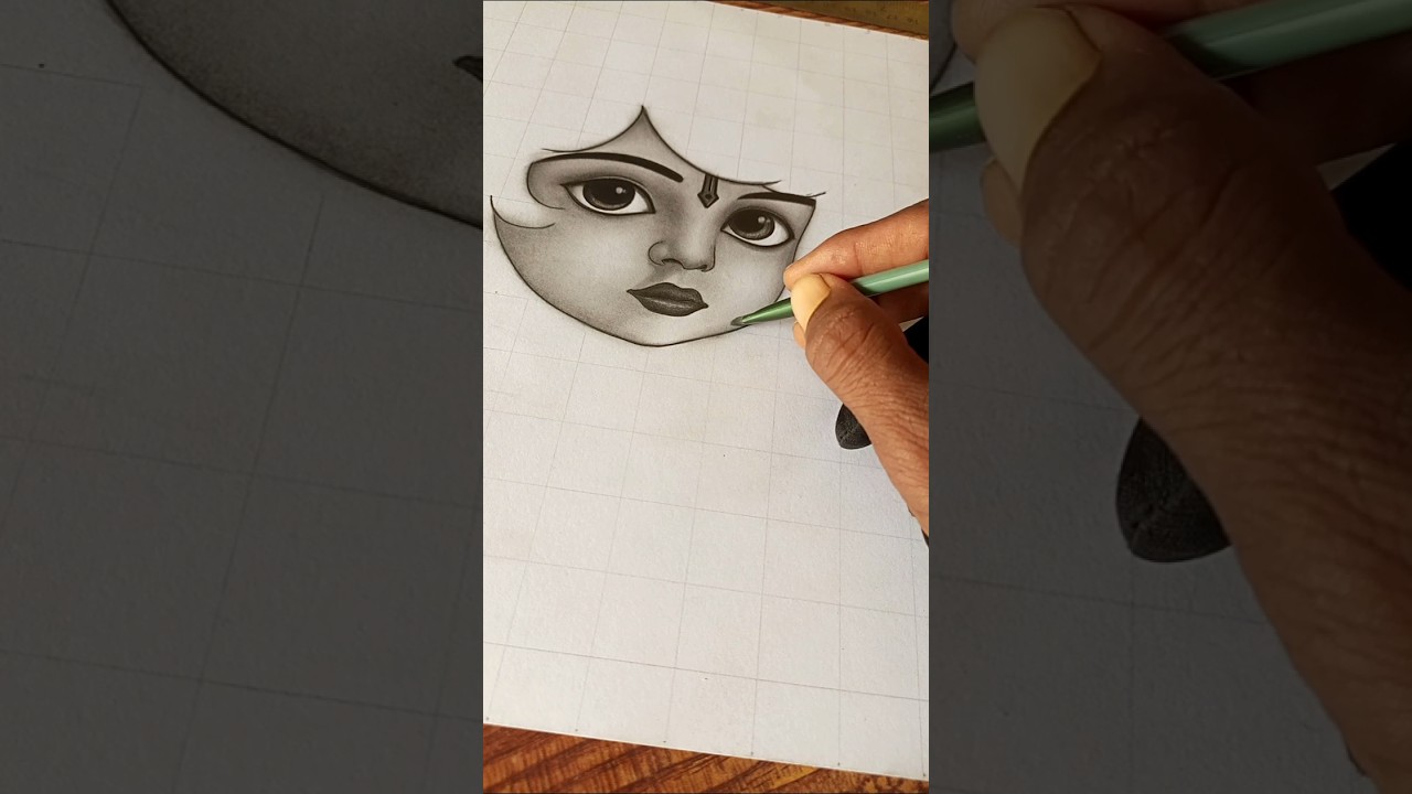 Little Krishna drawing #pencil #sketch #krishna #viral