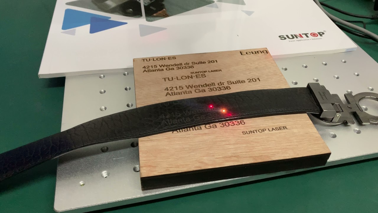 CO2 laser marking machine for leather marking