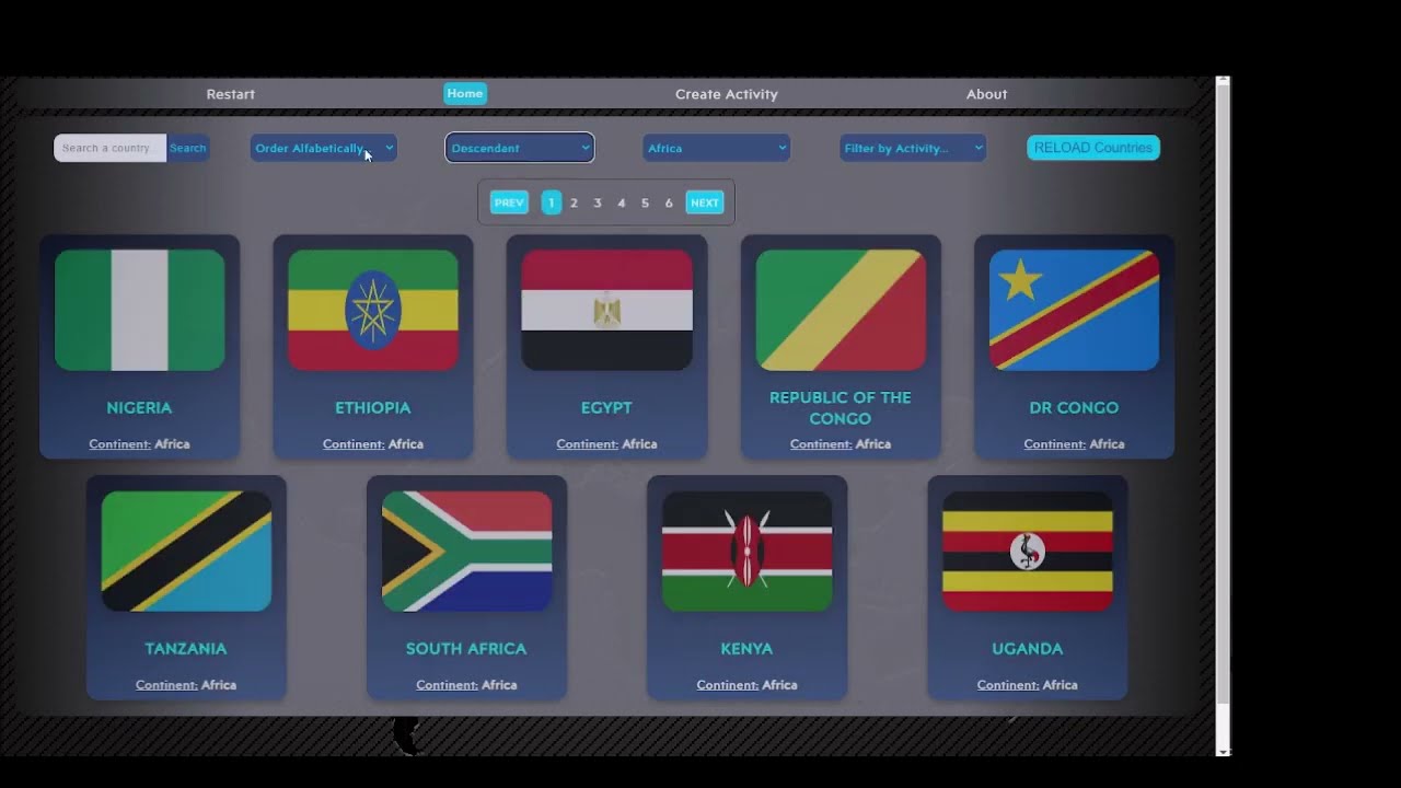 COUNTRIES - Henry's Bootcamp