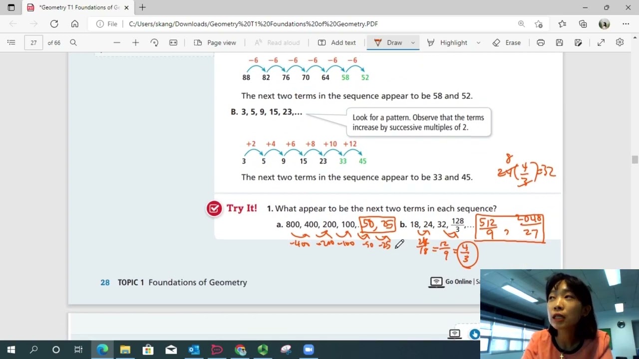 EnVision Geometry 1-4: Inductive Reasoning