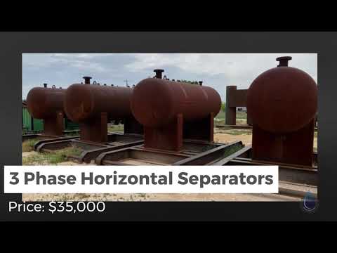 3 Phase Horizontal Separators Located in Mineral Wells, Texas ...
