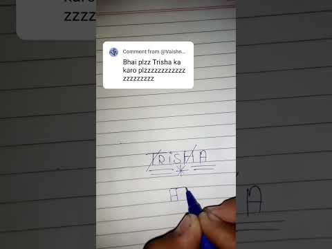 TRISHA NAME SIGN 💢💥 PLEASE LIKE AND SUBSCRIBE