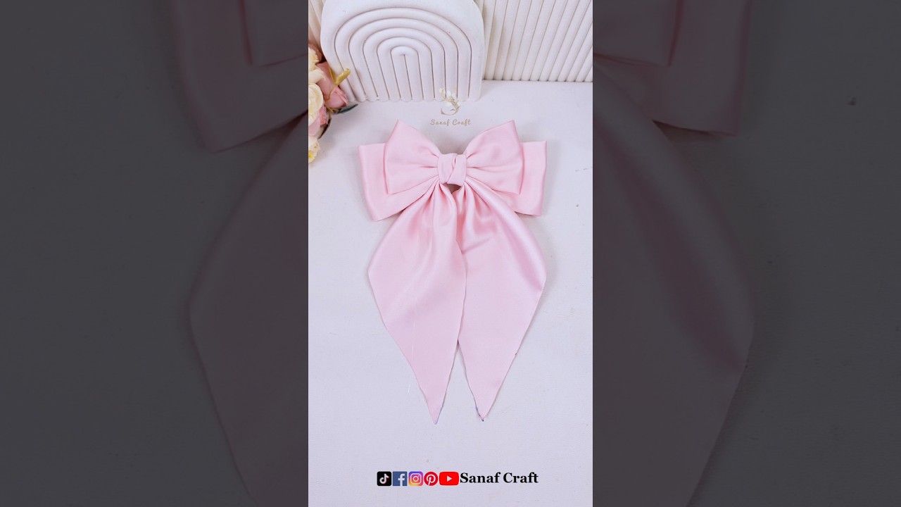 Create Beautiful Long Tails Hair Bows at Home