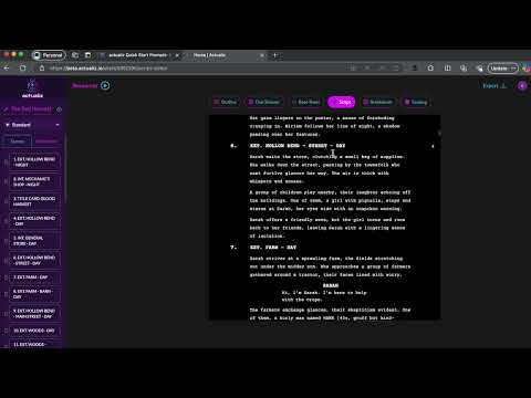 How To AI Generate A Movie Screenplay w/ actualiz AI Screenplay Generator