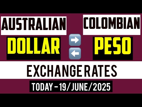 Australian Dollar to Colombian Peso Forecast and Best Rates transfer Less Fees 19 June 2025 AUD COP