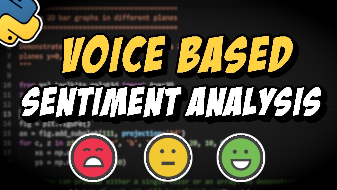 Voice based sentiment analysis using python .