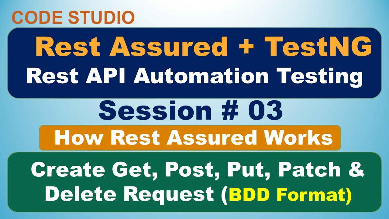 Rest Assured API Testing Session # 03 - How Rest Assured Works | Create HTTP Request