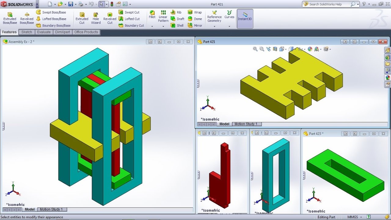 SolidWorks Assembly Practice Exercises for Beginners - 2 | Solidworks Assembly Tutorial