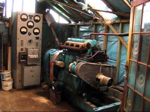 1939 Ruston Hornsby VRO4 WWII Mawdsley Generator cold start