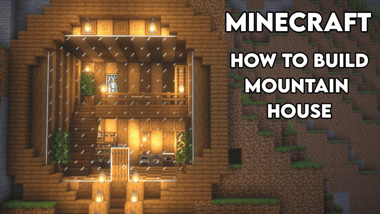 Minecraft : MOUNTAIN HOUSE TUTORIAL｜How to Build in Minecraft (#1 ...