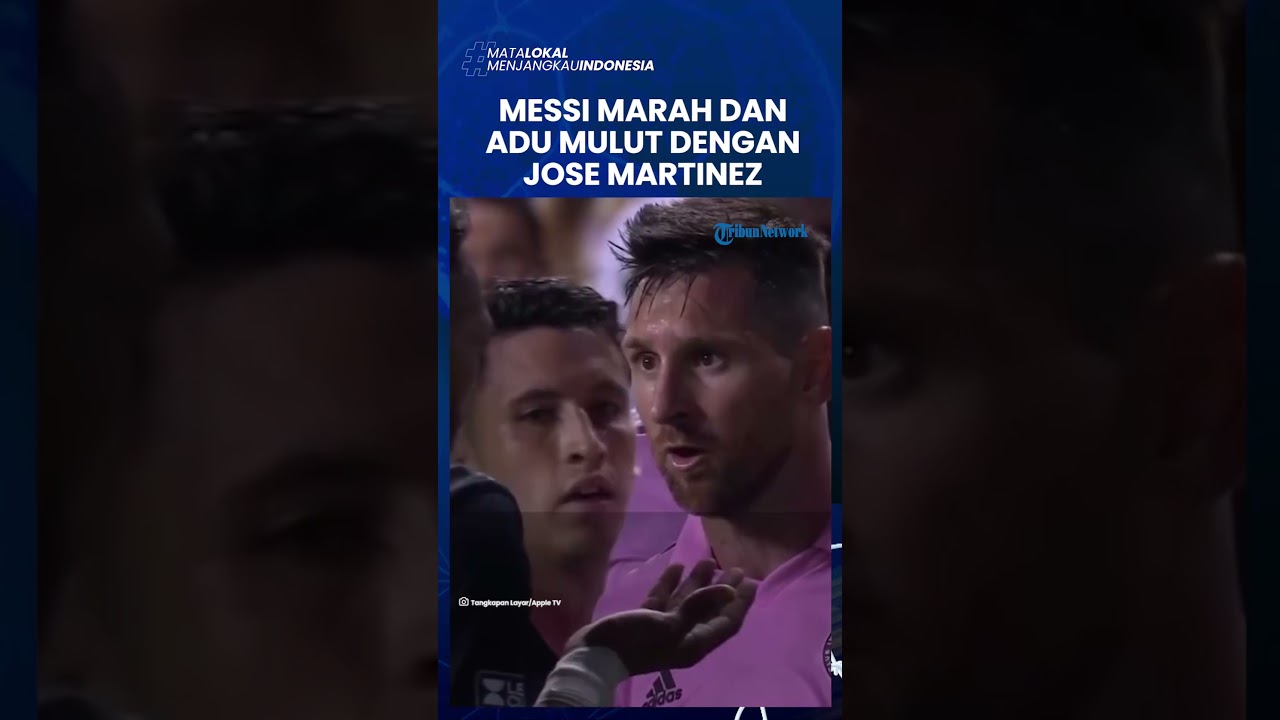 Momen Messi Marah-marah & Adu Mulut dengan Jose Martinez yang Tendang ...