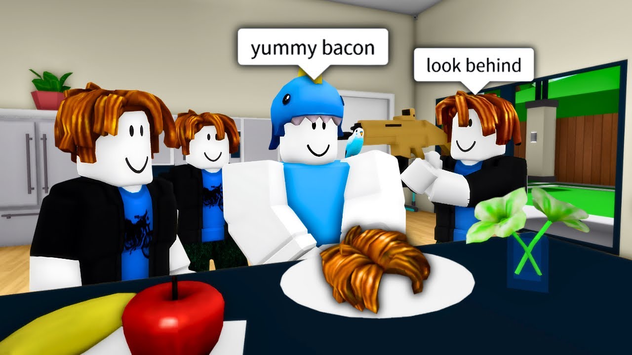 ROBLOX Brookhaven 🏡RP BACON Funny Moments (MEMES)