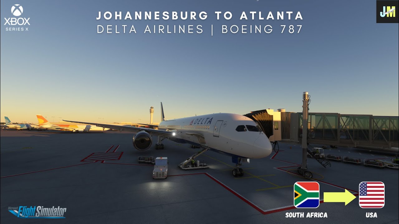 Johannesburg to Atlanta on Delta Airlines | Boeing 787-10 Dreamliner ...