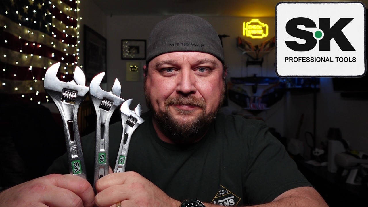 SK 3 Piece Adjustable Wrench Set