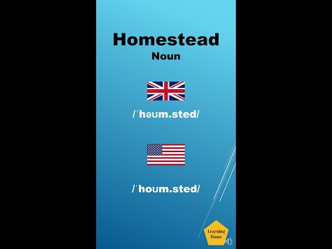 Homestead meaning pronunciation and synonyms #Shorts