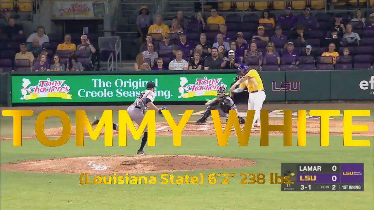 TOMMY WHITE - 1B/IF (Louisiana State) 2024 MLB DRAFT PROSPECT VIDEO Profile