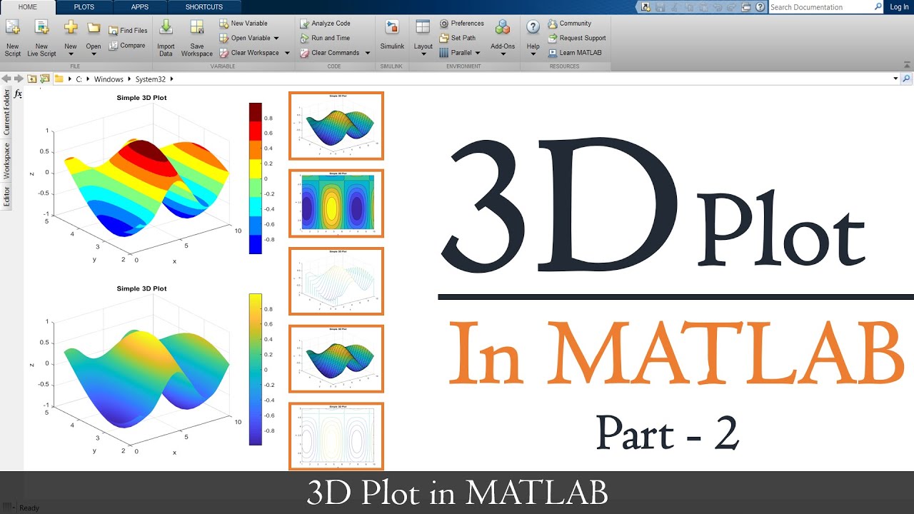 How to create 3D plot in MATLAB - Part 2 | Animate 3D plot in Matlab  | MATLAB TUTORIALS