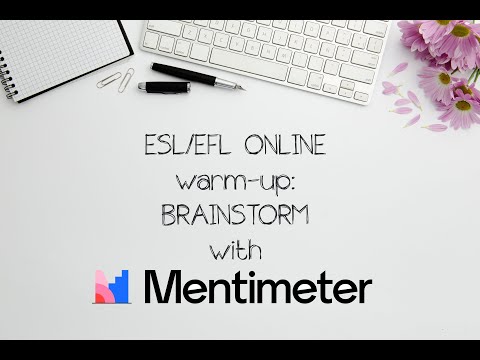 ESL/EFL online warm-up ideas: brainstorm with Mentimeter.com