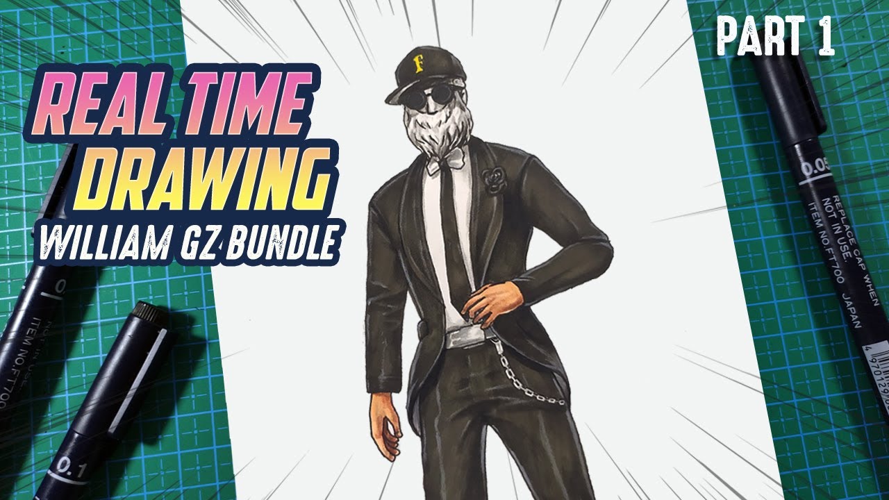 Real Time Drawing - William GZ Bundle | Gambar Free Fire #Part 1