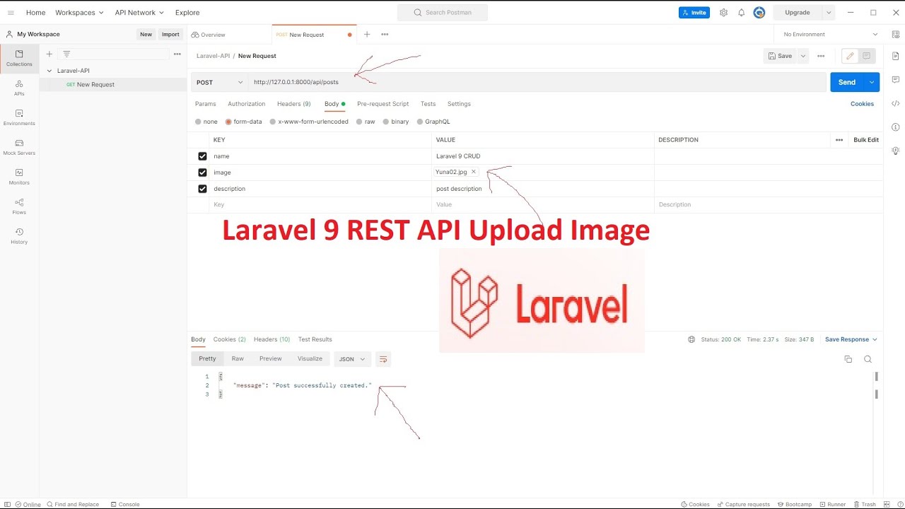 Laravel 9 REST API Upload Image