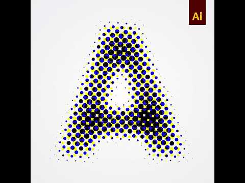 Halftone Letter Effects in Adobe Illustrator